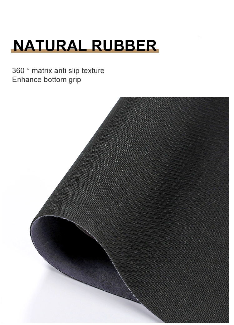 High quality custom printing fold non-slippery suede rubber super fiber ...