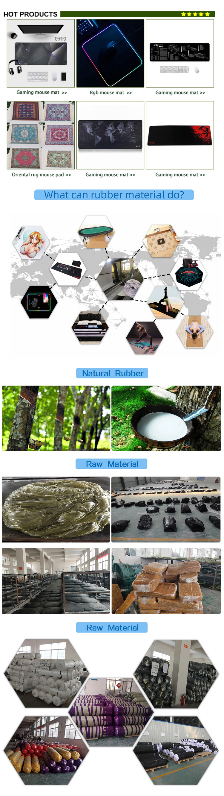 Rubber Roll Material Custom Blank Sublimation Mouse Pad - FDT Rubber